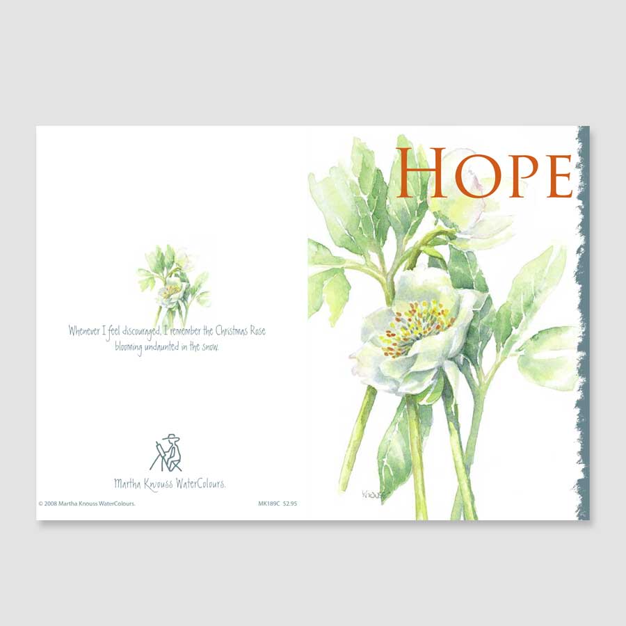 189GC Hope greeting card – Martha Knouss WaterColours